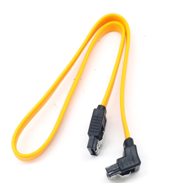 Right angled SATA III 3.0 6Gbps female to female cable with Locking ...